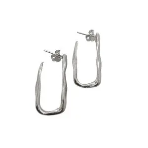KAREN HALLAM Mae Hoops - Silver
