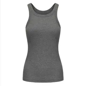 MUTE BY JL Ecorib High-neck Tank - Grey