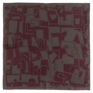 RICHARD ALLAN LONDON Claret Hepworth Silk Neckerchief - Green