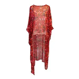 JENNAFER GRACE Electric Sangria Float Scarf Top