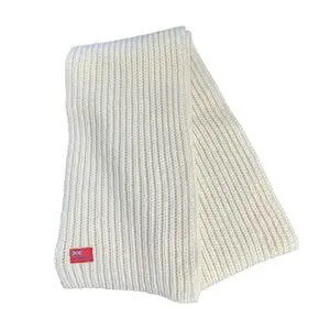 ARTHUR BEALE Pure British Wool Scarf Ecru - White