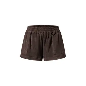 KNOWN SUPPLY Terry Pull On Shorts Shyla Charcoal - Grey