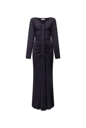JAMES LAKELAND Navy Sculpted Maxi Dress - Blue