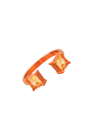 LAVANI JEWELS Togusa Ring - Orange