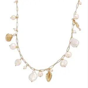 OCEANUS SWIMWEAR Prism Necklace - White