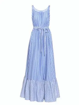 HELENE GALWAS Bettina Strappy Dress - Blue