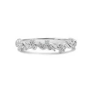 PTERA JEWELRY Modern Filigree Band - Silver