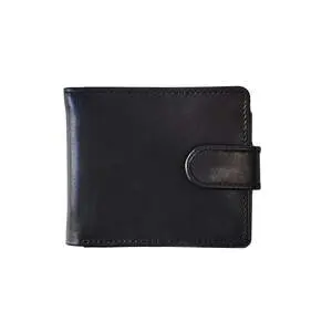 VIDA VIDA Vida Leather Tri Fold Wallet With Rfid - Black