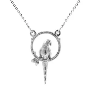 LEE RENEE Parakeet Necklace – Small, Upright - Silver