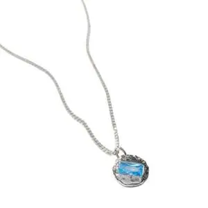 MURU Mini December Birthstone Necklace - Silver