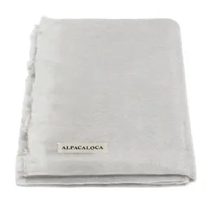 ALPACA LOCA Slim Scarf Light - Grey