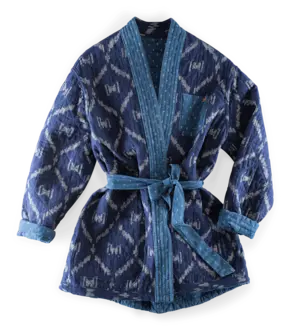&SONS TRADING CO Damsons Hanten Quilted Jacket Indigo - Blue