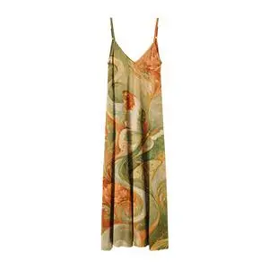 ALOHA FROM DEER Terracotta Wings Maxi Dress - Orange