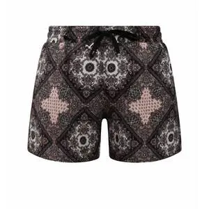 IVY SWIMWEAR Hudson In Mosaic Print Swim Shorts - Black