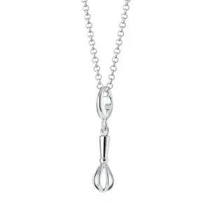 LILY CHARMED Sterling Whisk Charm Necklace - Silver