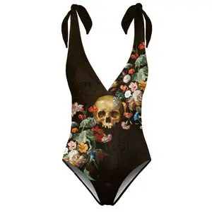 ALOHA FROM DEER Danse Macabre One Piece Swimsuit