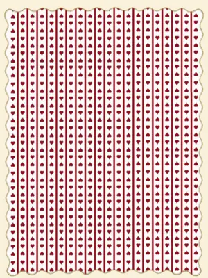 BELL HUTLEY Love Hearts Table Linen - Red