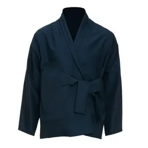 MOE Deep Teal Wool Vest Jacket Double Pockets - Blue