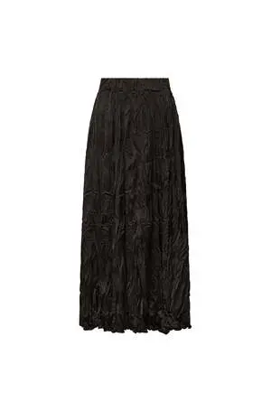 JAMES LAKELAND Crinkled Maxi Skirt - Black