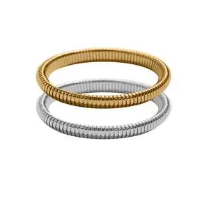 ADRIANA PAPPAS DESIGNS Sixteen Mm Stretch Bangle - Silver