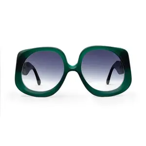 LOOP AND EGG Sunglasses L A G One Dark - Green