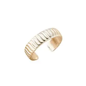 POSH TOTTY DESIGNS Sterling Wave Open Ring - Silver