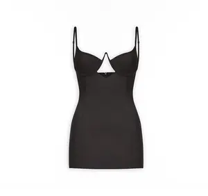MAISON SEL Cut Out Super Mini Dress - Black
