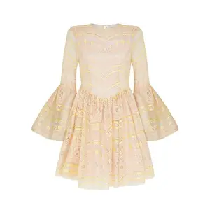 LISA THE LABEL Le Jardin Dahlia Dress - Pink/yellow