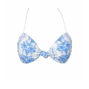 IVY SWIMWEAR Bella In Pottery Print Bikini Top - Blue