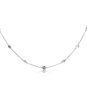 EVER JEWELLERY Game Day Waterproof Choker Necklace - Silver