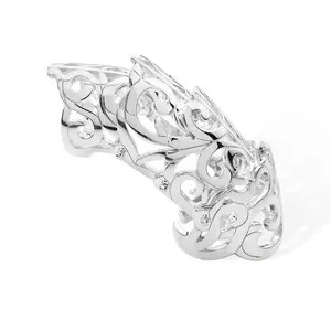 LUCY QUARTERMAINE Solid Sterling Elets Full Armour Ring - Silver