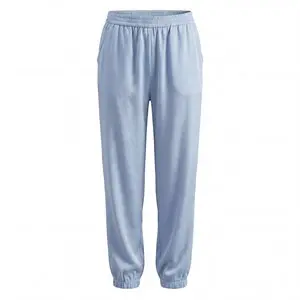 VIMISSIA Bubble Silk Jogger Pants In Sky - Blue