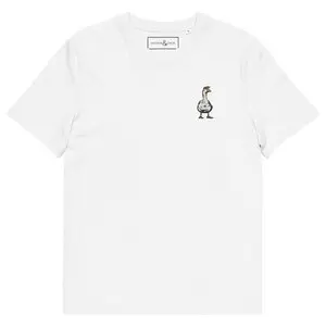 ANCHOR & CREW Anchor & Crew Organic Cotton Embroidered Duck T-Shirt White
