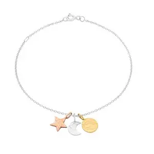 POSH TOTTY DESIGNS Celestial Charm Bracelet In Mixed Metals