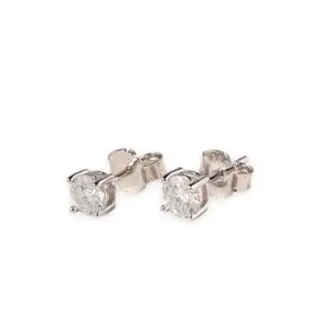 BELINDA JEWELZ Moissanite Stud Earrings - Silver