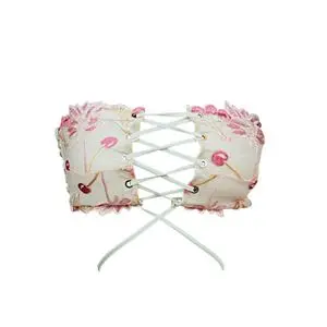 IVY SWIMWEAR Flora In Cherry Lace Bikini Top - Green