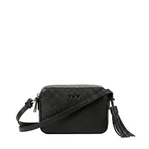 GET THE GALLOP Double Zip Crossbody Bag - Black