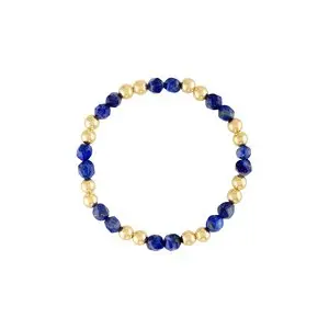 OLIVIA LE Lapis Lazuli Power Gem Gold Bubble Beaded Bracelet - Blue