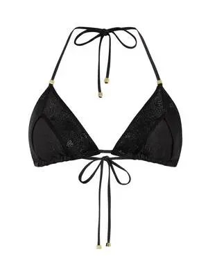LEYLA MAYA Sevi Bikini Top Ebony Shimmer - Black