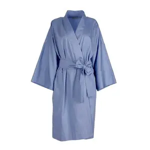 DECOFLUX HOME Cotton Bathrobe French New Collection, Hm - Blue