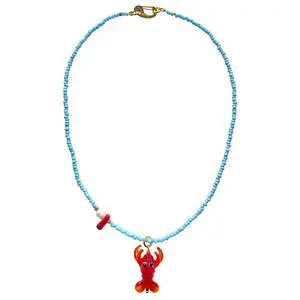 SMILLA BRAV Lobster Bling Necklace - Gray