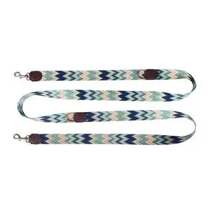 ALECOO Chevron Dog Leash Azure Adjustable - Blue
