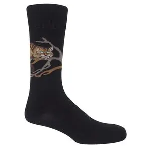 PEPER HAROW - MADE IN ENGLAND Peper Harow Alice's Adventures In Wonderland Cheshire Cat Socks - Black