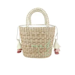 Likhâ Mini Tote Bag With Embroidered Hummingbird - Green