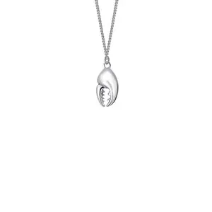 TRUE ROCKS Mini Crab Claw Pendant In Sterling - Silver