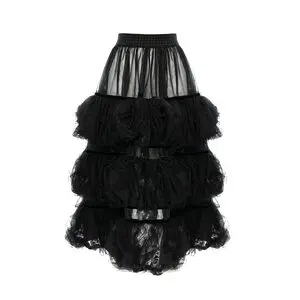 SILVIA SERBAN Tulle Volumetric Ruffled Skirt - Black