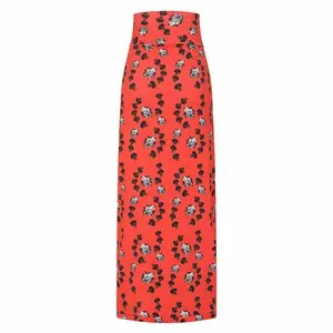 SOPHIE CAMERON DAVIES Floral Jersey Maxi Skirt - Red