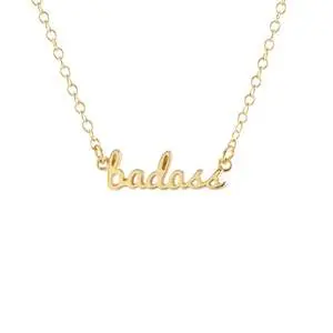 Kris Nations Badass Charm Necklace Vermeil - Gold