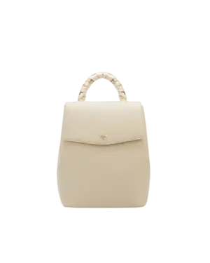 FABLE ENGLAND Neutrals Laura Small Backpack In Stone - Black