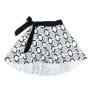 FORZA CAVALLO Horse & Shoe Wrap Skirt White
